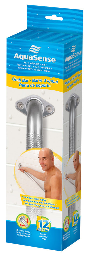 Aquasense Knurled Chrome Grab Bars